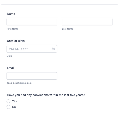 Driver Safety Declaration Form Template | Jotform
