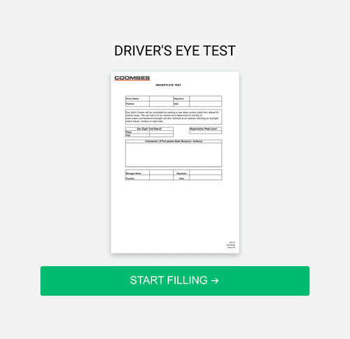DRIVER'S EYE TEST Form Template | Jotform