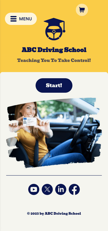 Driving School App Template | Jotform