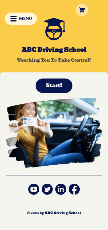 Driving School App Template | Jotform