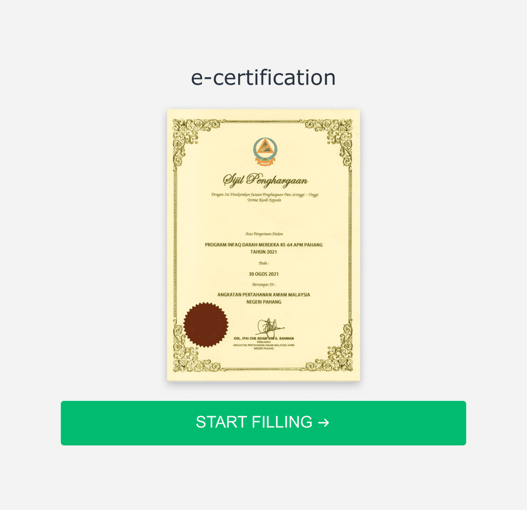 e-certification Form Template | Jotform