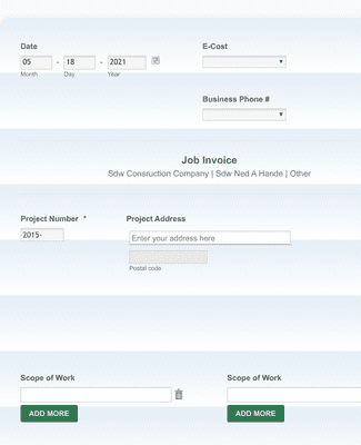 Job Invoice Form Template | Jotform
