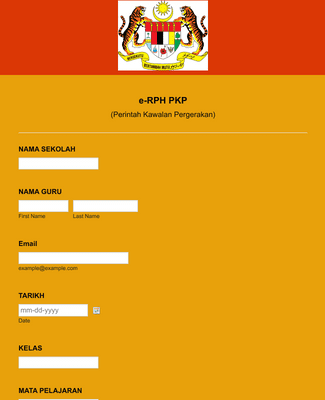 e-RPH PKP Form Template | Jotform
