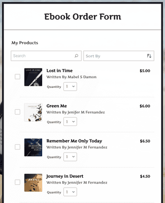 Ebook Order Form Template | Jotform