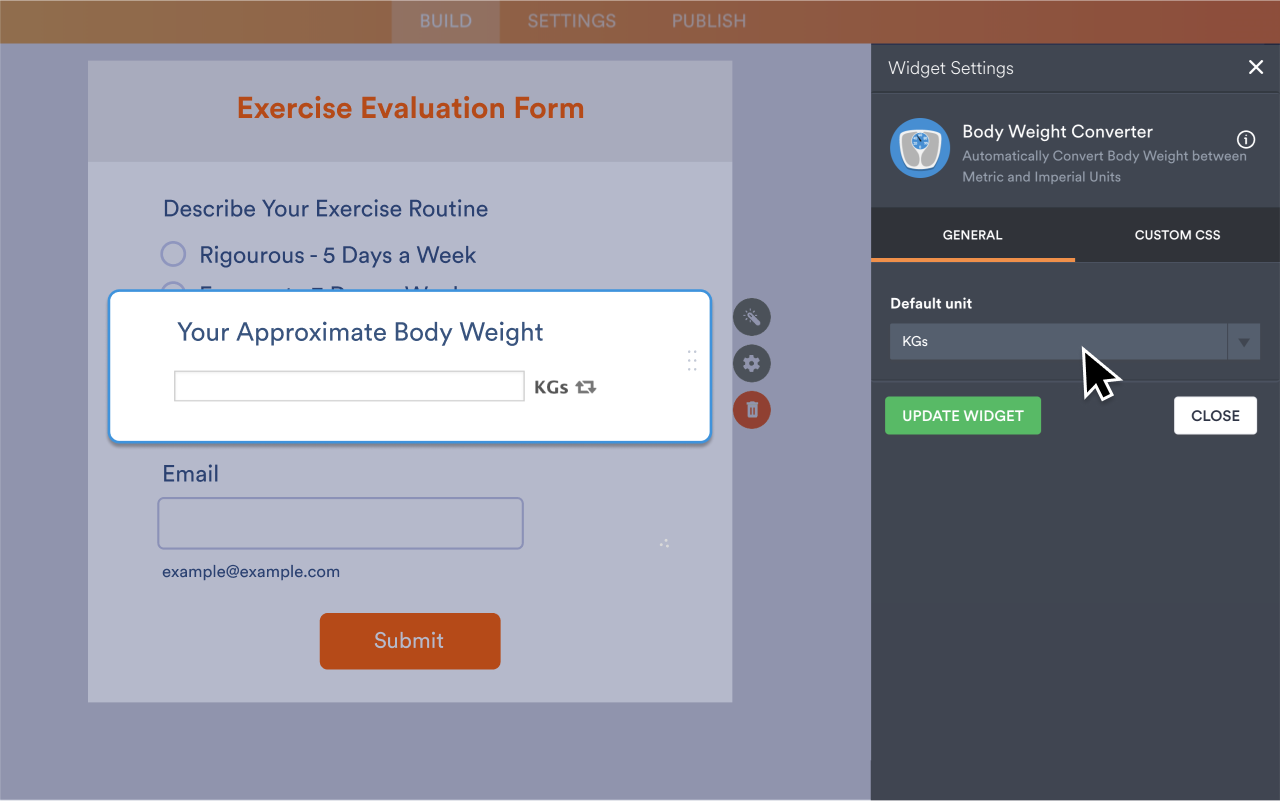 Body Weight Converter - Form Widgets | Jotform