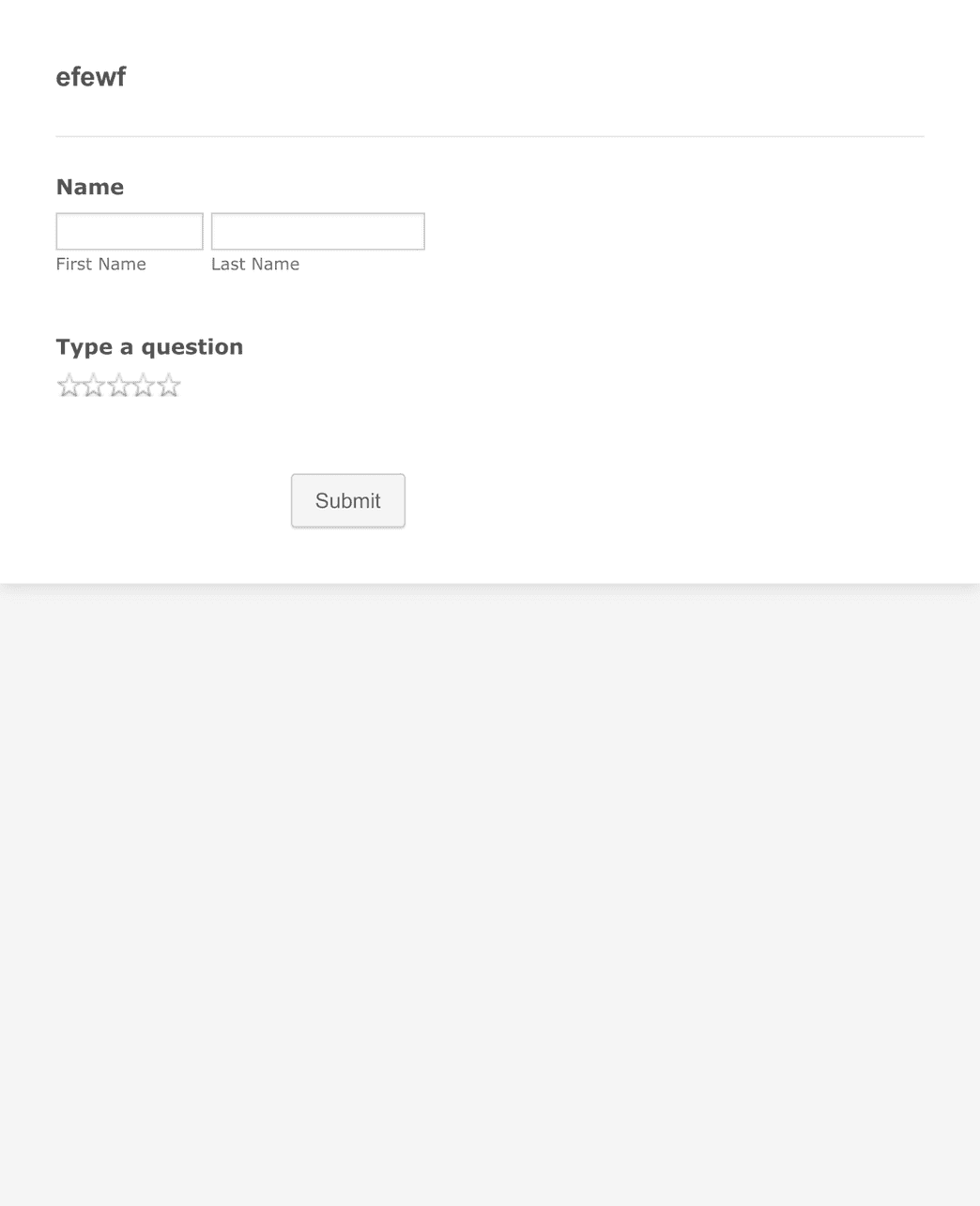 efewf Form Template | Jotform