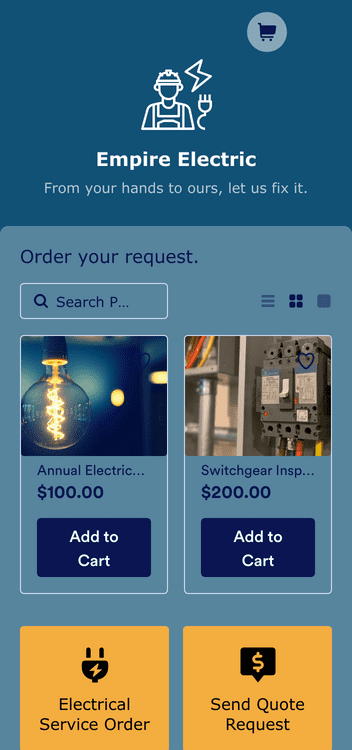 Electrician App Template | Jotform