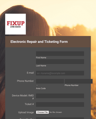 Electronic Repair/Unlocking Form Template | Jotform