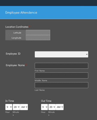 Employee Attendance Form Template | Jotform