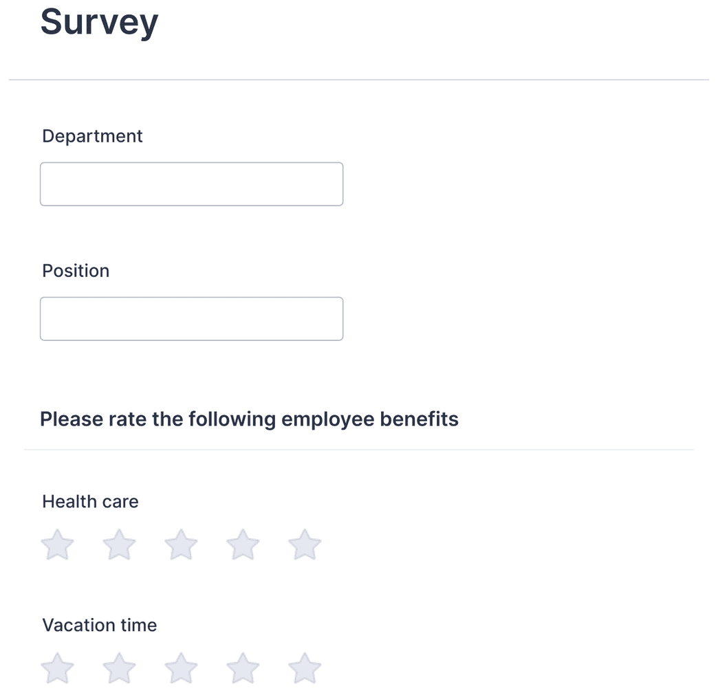 Employee Benefits Satisfaction Survey Form Template | Jotform