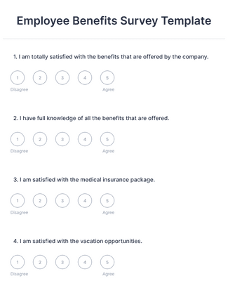 Employee Benefits Survey Template Form Template | Jotform