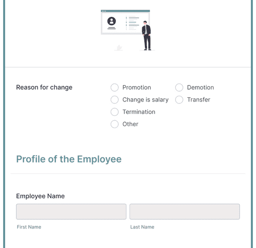 Employee Change Form Template | Jotform