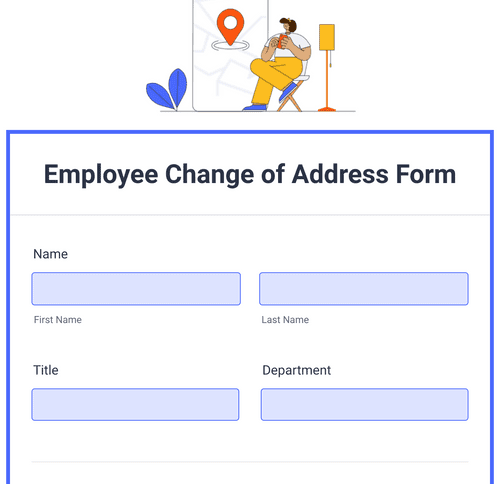 Employee Change of Address Form Template | Jotform