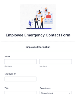 Employee Emergency Contact Form Template | Jotform
