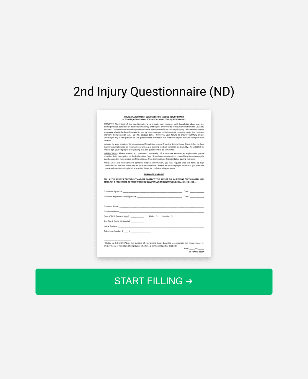 Employee Injury Questionnaire Form Template | Jotform