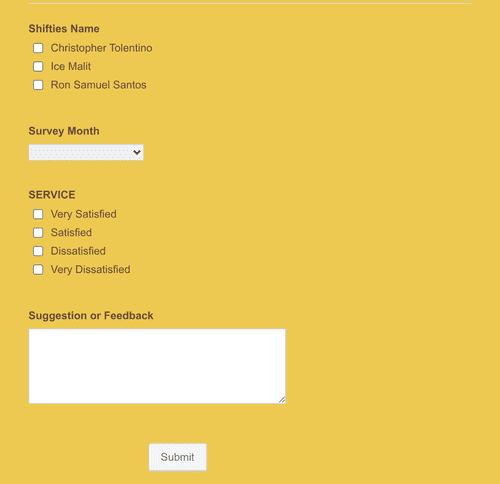 Employee Monthly Feedback Form Template | Jotform