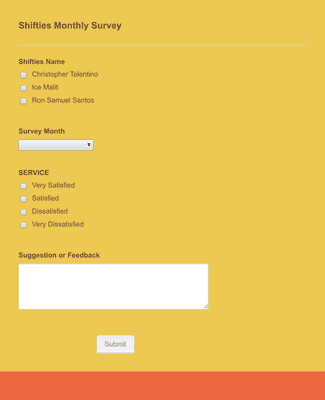 Employee Monthly Feedback Form Template | JotForm