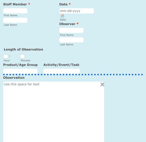 Employee Observation Form Template | Jotform