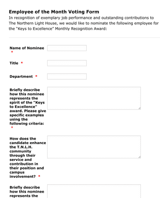Voting Forms - Form Templates | JotForm