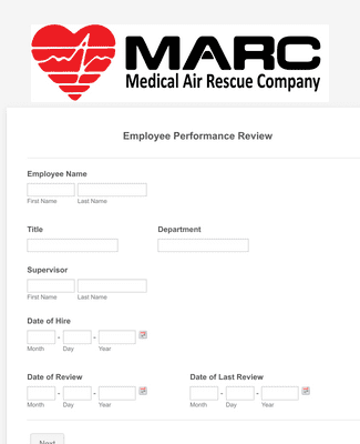 Employee Performance Review Form Template | Jotform