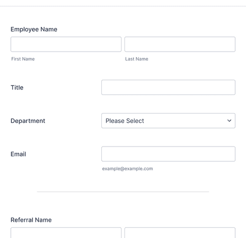 Employee Referral Form Template | Jotform