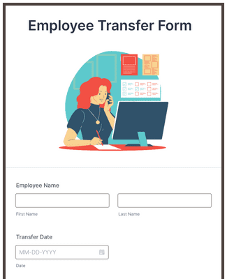 Employee Transfer Form Template | Jotform