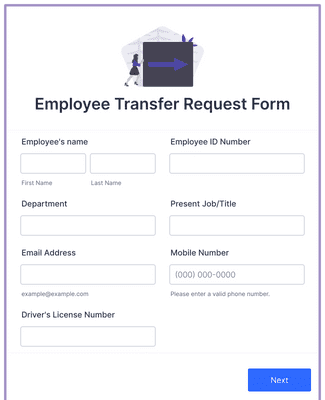 Employee Transfer Request Form Template | Jotform