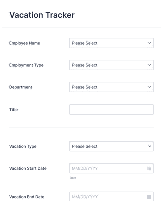 Employee Vacation Request Form Template | Jotform
