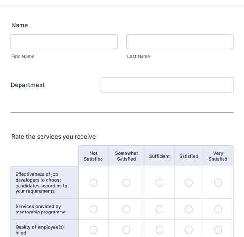 Employer Survey Form Template | Jotform