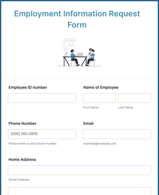 Employment Information Request Form Template | Jotform