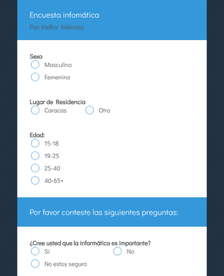 encuesta de informatica Plantilla de formulario | Jotform