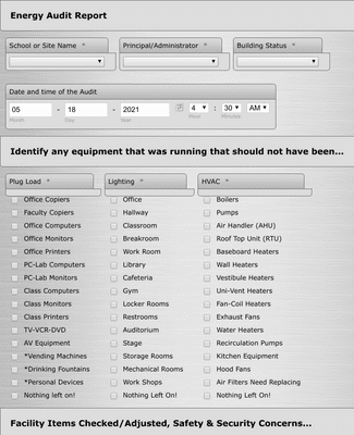 Energy Audit Checklist Form Template | Jotform