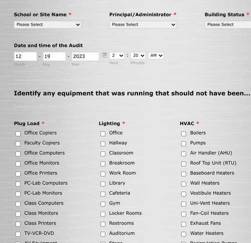 Energy Audit Checklist Form Template | Jotform
