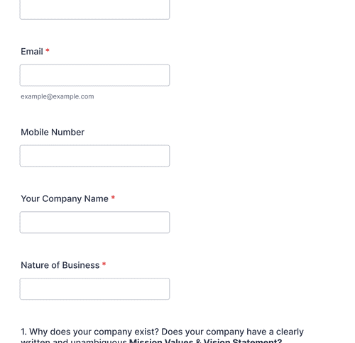 Entrepreneur Survey Form Template | Jotform
