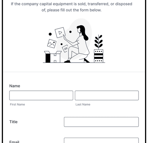 Equipment Disposal Form Template | Jotform