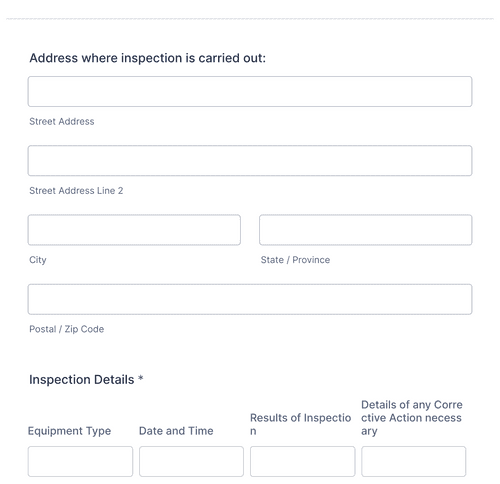 Equipment Inspection Form Template | Jotform