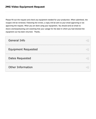 EQUIPMENT RENTAL Form Template | Jotform