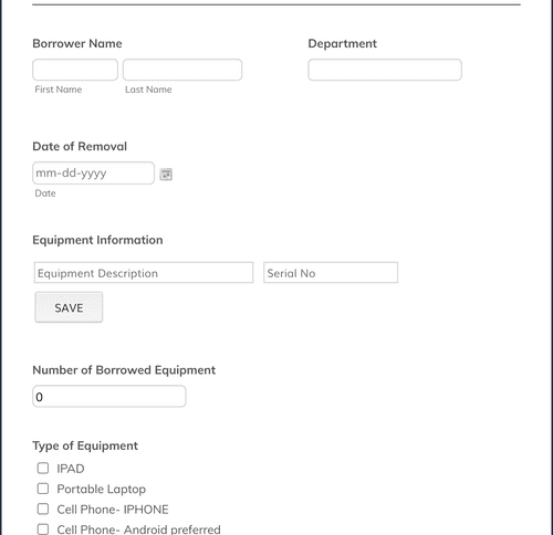 Equipment Request and Release Form Template | Jotform