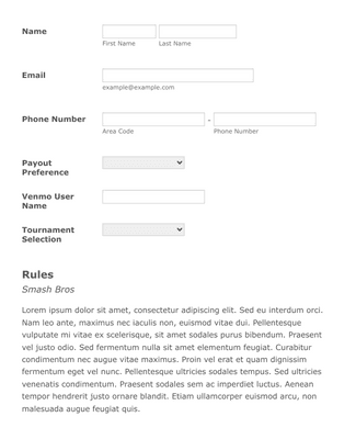 Esports Tournament Registration Form Template | Jotform