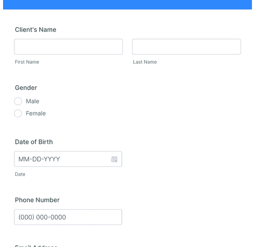 Esthetician Client Intake Form Template | Jotform
