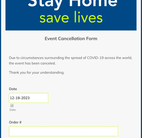 Event Cancellation Form Template | Jotform