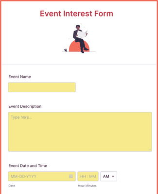 Event Interest Form Template | Jotform