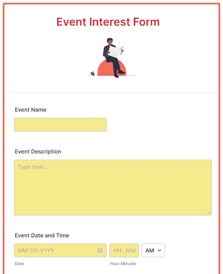 Event Interest Form Template | Jotform