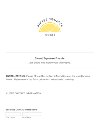 event marketing consultation Form Template | Jotform