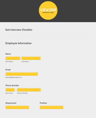 Exit Interview Form Template | Jotform