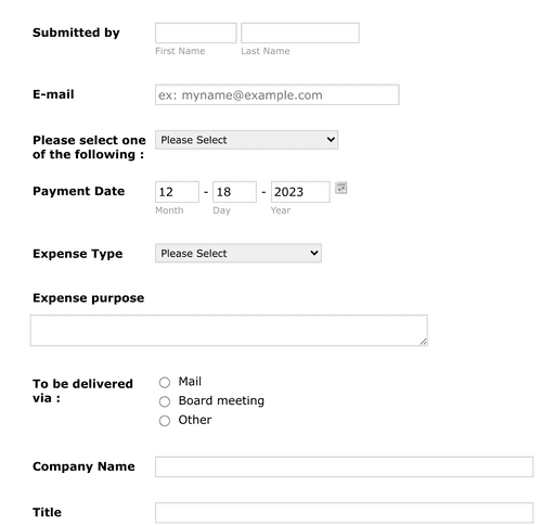 Expense Tracking Form Template | Jotform