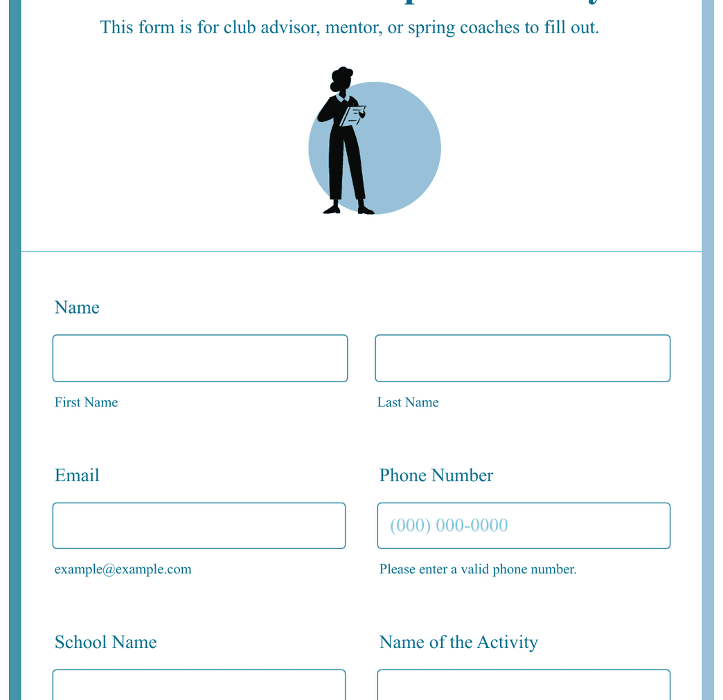 Extracurricular Stipend Survey Form Template | Jotform