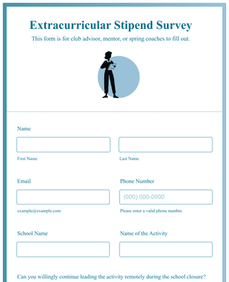 Extracurricular Stipend Survey Form Template | Jotform