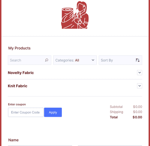 Fabric Order Form Template | Jotform