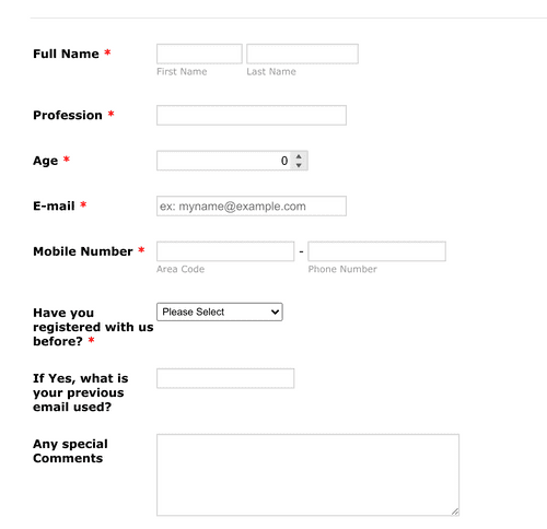 Facebook Contact Form Template | Jotform